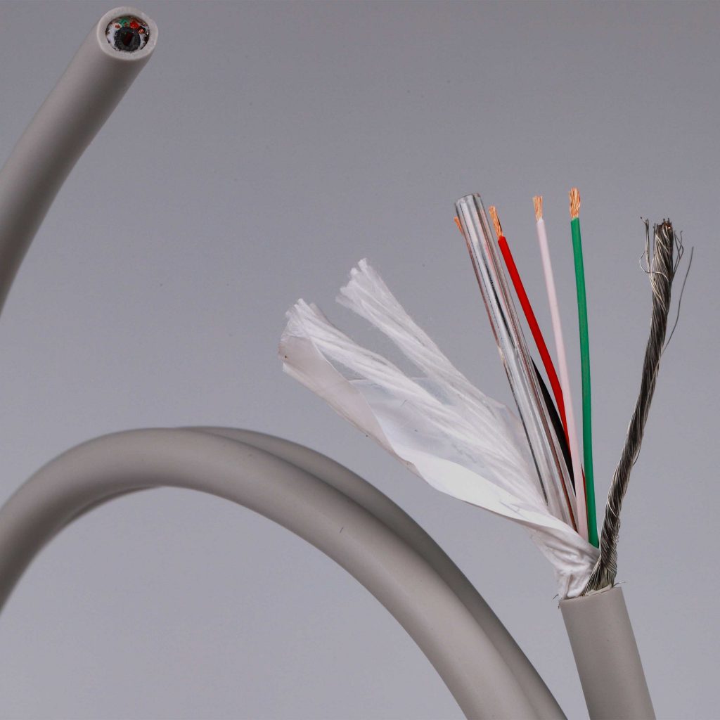 Medical 6 core shielded cable with air pipe | vented Cable