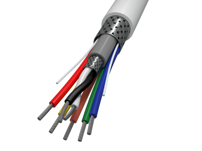 7-Core High Quality braided shielded SPO2 cable | YQF Medical Cable