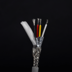 27 awg 4 conductor shielded cable Braid Shield TPU Jacket