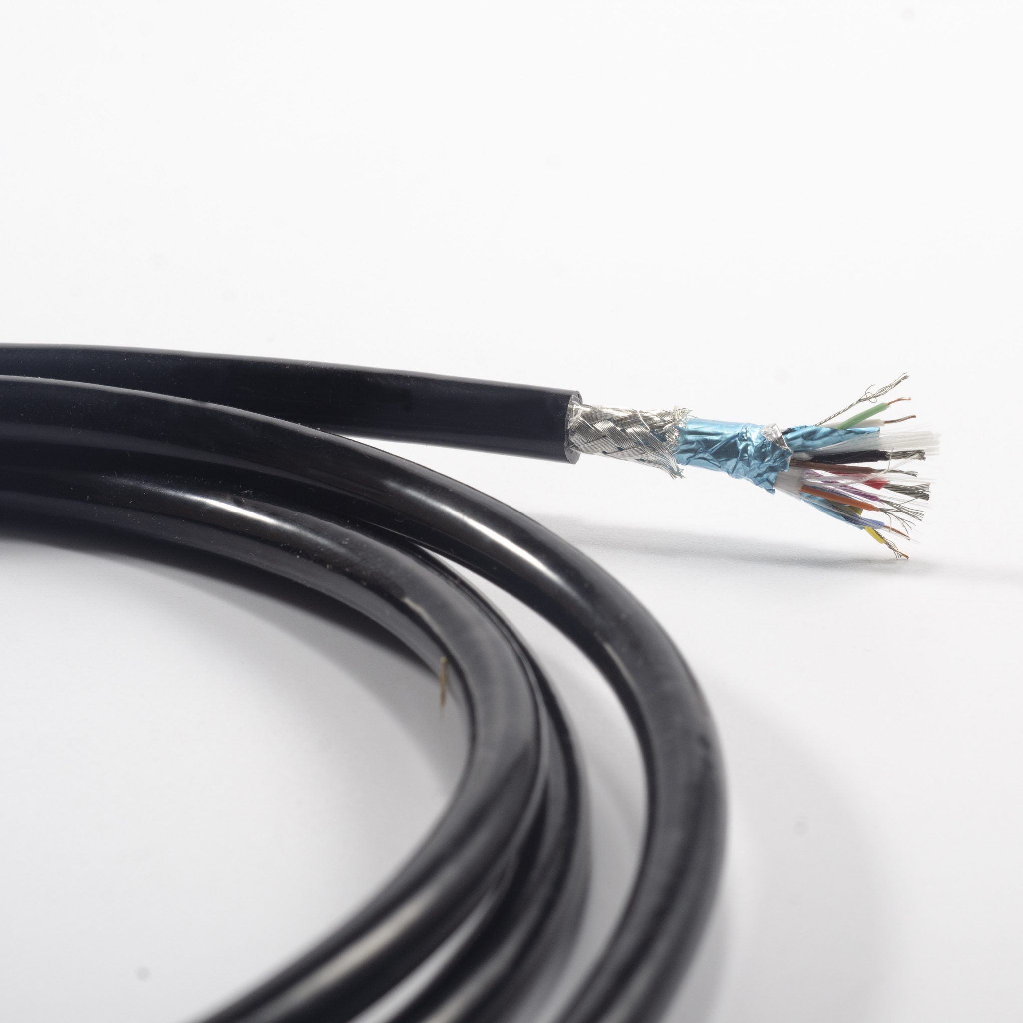 10 Wire Shielded Silicone Cable With 2 STP and 6 UTP +Braid