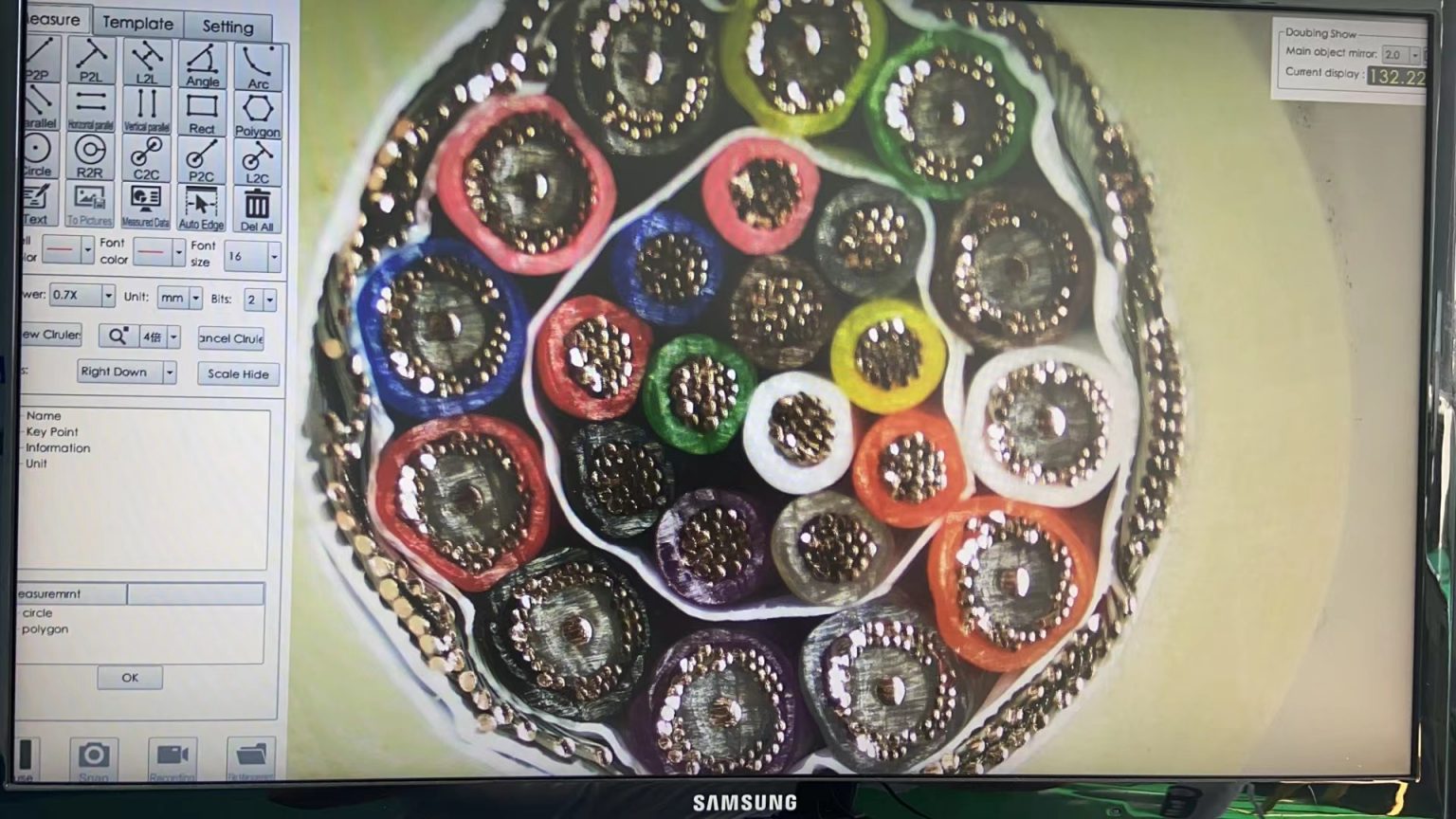 Imaging Cable for MRI Machines With 12 Coax 32AWG &12x 26AWG